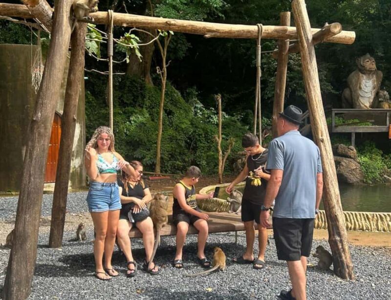 Khao Lak: Private Khao Sok Jungle Safari with Bamboo Rafting - The Monkey Temple