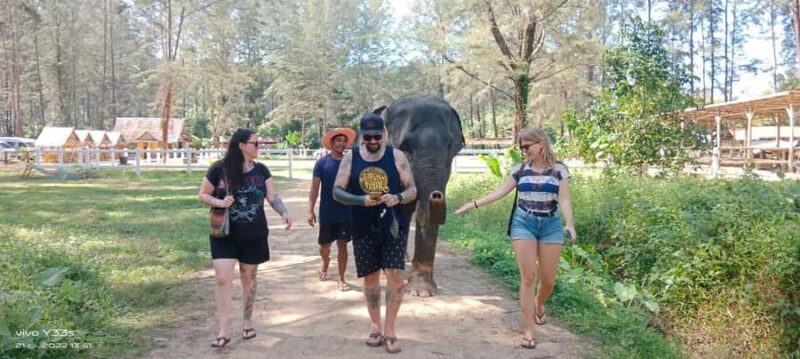 Khaolak: Elephant Interaction in Sanctuary with Bamboo Raft - What Makes It Stand Out