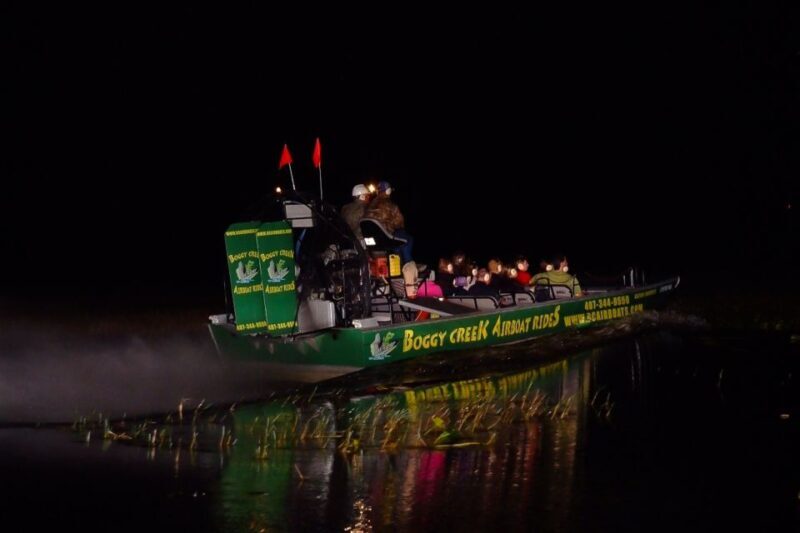 Kissimmee: Boggy Creek Airboats Adventures Night Tour Ticket - FAQ