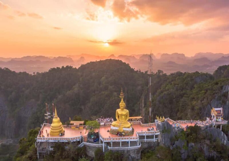 Ko Lanta: Private Tiger Cave, Hot Spring & Emerald Pool Tour - The Tiger Cave Temple: Climbing for the Views