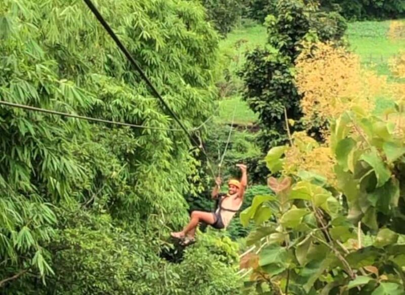 Ko Samui: Jungle Zipline & Waterfall Adventure with Drink - Trekking to Tan Rua Waterfall