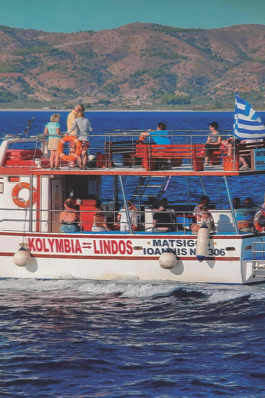 Kolymbia: All Inclusive Cruise to Stegna & Tsambika Beach - Onboard Comfort and Hospitality