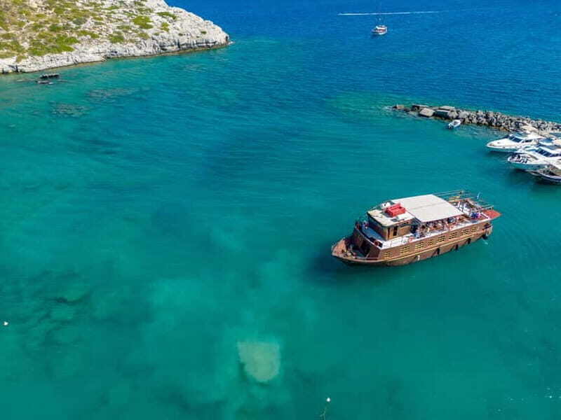 Kolympia : Transfer & Cruise to Lindos with 3 Swimming Stops - Key Points