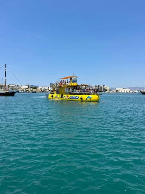 Kos: The Yellow Submarine 1:30 hour cruise Glasbottom Boat - Key Points