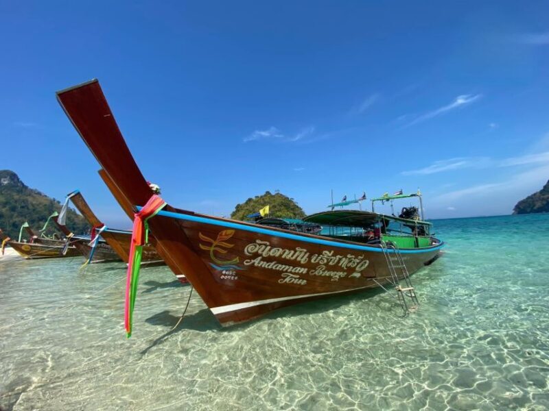 Krabi 4 Island One Day Tour by Speed boat or Longtail boat - Exploring Krabis 4 Island One Day Tour by Speedboat or Longtail Boat
