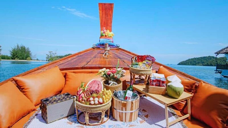 Krabi: Luxury Vintage Wooden Boat Cruise With Island Hopping - Key Points