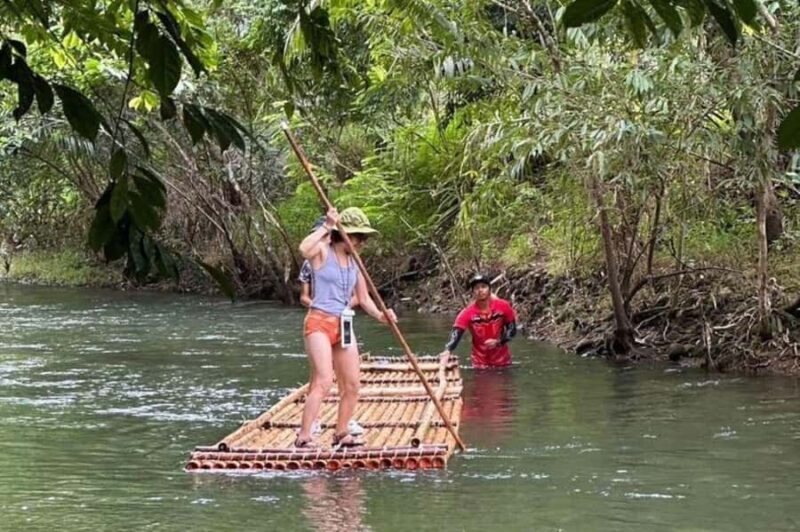 Krabi: Phang Nga Bamboo Rafting & Waterfall Jungle Adventure - Key Points