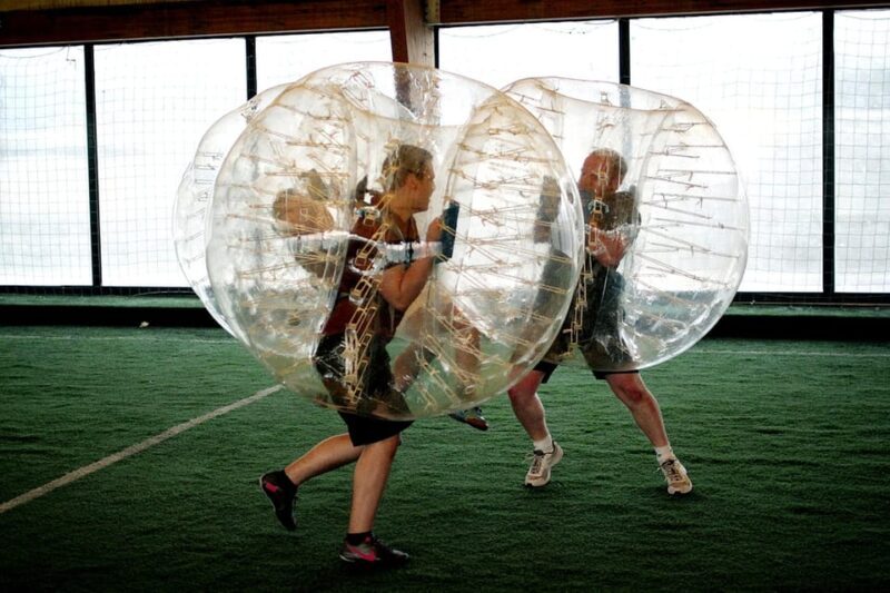 Krakow: 1-hour Bubble Football Game - Key Points