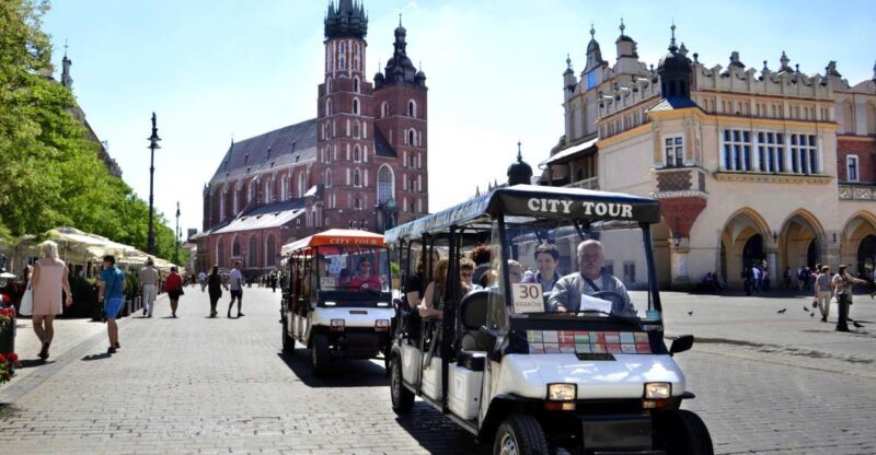 Krakow: Full Tour Regular 1.5h guided city tour by E-Cart - Key Points