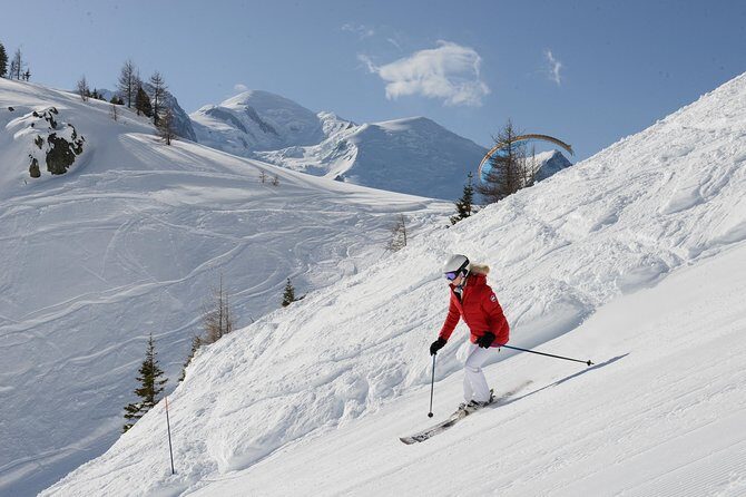 (KTG114) - Chamonix Skiing day from Geneva - Equipment and Flexibility