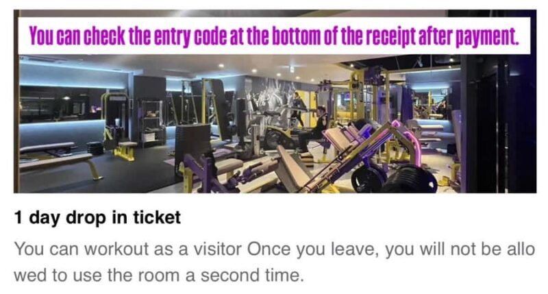Kyoto: 24-Hour Gym Pass  1 Day / 1 Week / 1 Month Options - The Details That Make a Difference