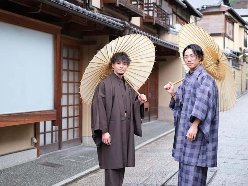 Kyoto Kimono Rental mimosa Kimono/Yukata Rental Men's Plan - What to Expect During Your Visit