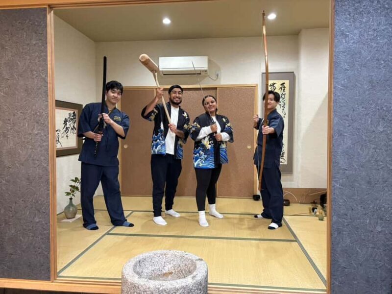 Kyoto : mochi pounding Experience& tea ceremony & Real Sword - The Tea Ceremony: A Moment of Calm and Reflection