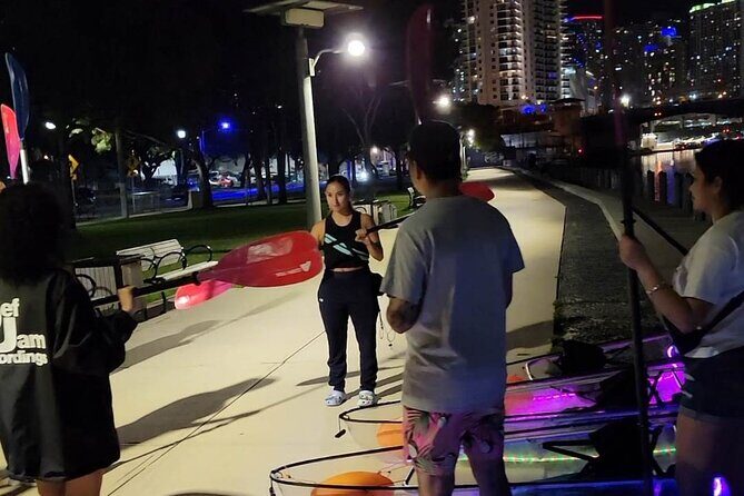 L.E.D. Light Kayak Miami City Lights - FAQs