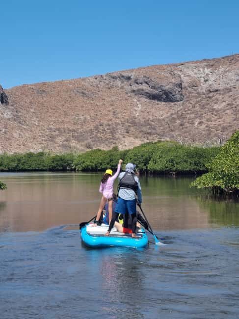 La Paz: Sea Lions & Mega-Paddleboard Tour in Balandra - Detailed Breakdown of the Itinerary