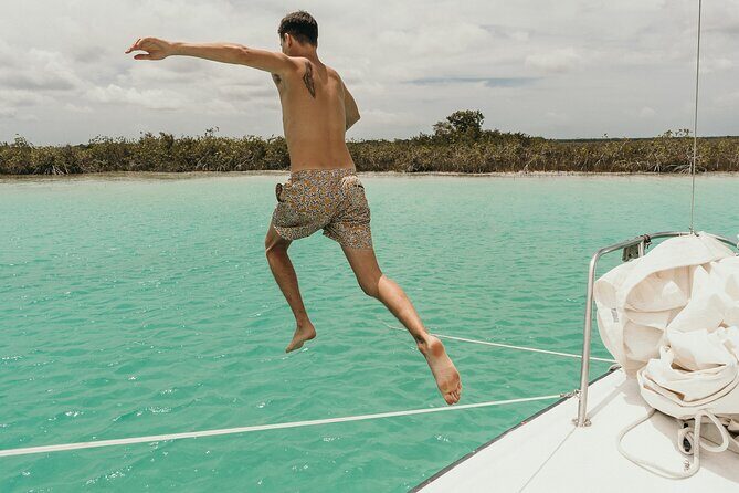 Lagoon of 7 colors from Costa Maya - Boat Tour and transportation - Key Points