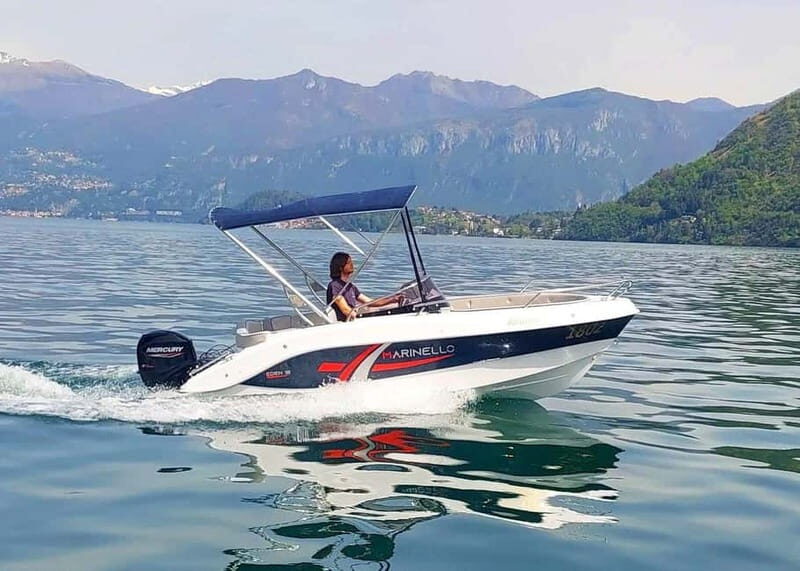 Lake Como: self-drive boat rental without a license for 40 hp boats in Lezzeno - Key Points