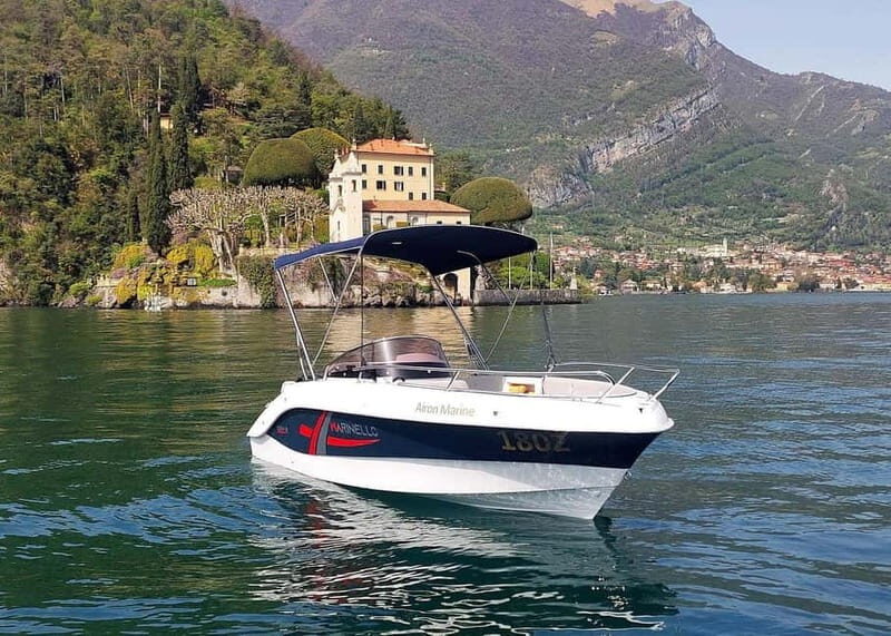 Lake Como: self-drive boat rental without a license for 40 hp boats in Lezzeno - The Road to Your Lake Como Adventure