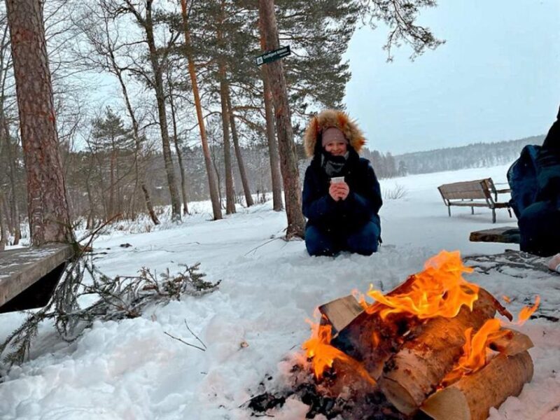 Lake walk and campfire - The Sum Up
