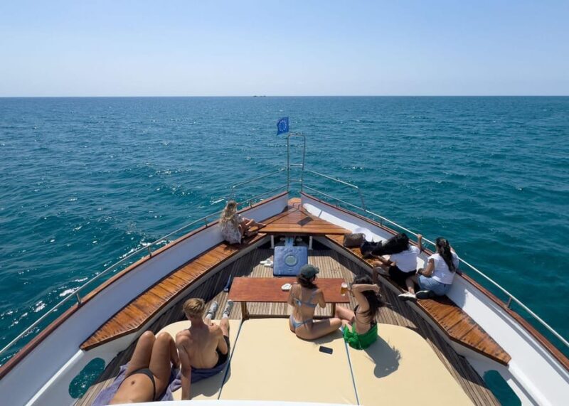 Larnaca: Glass-Bottom Boat Cruise with Fishing and BBQ Lunch - Swimming, Snorkelling & Sunbathing