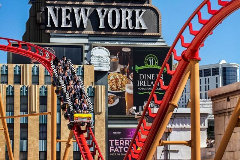 Las Vegas: New York-New York Hotel Big Apple Coaster Ride - Introducing the Big Apple Coaster at New York-New York Hotel in Las Vegas