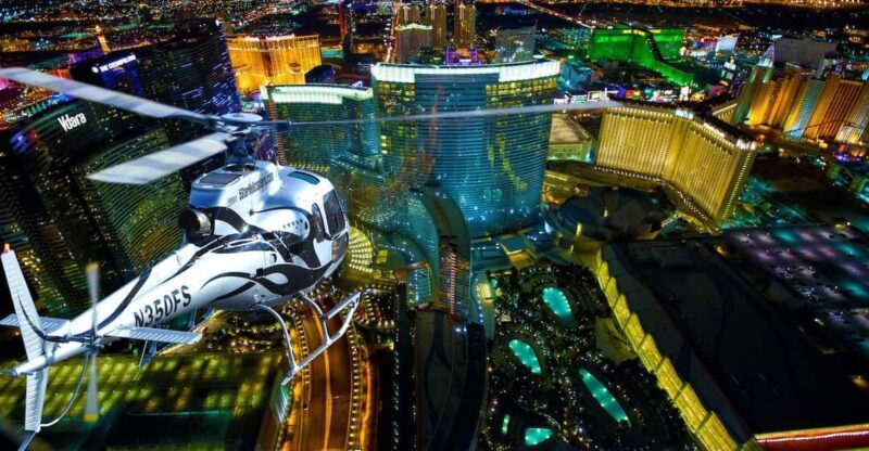 Las Vegas: Nighttime Helicopter Flight over the Strip - Key Points