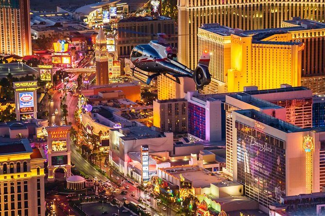 Las Vegas Strip Helicopter Night Flight with Optional Transport - An Inside Look at the Tour Experience
