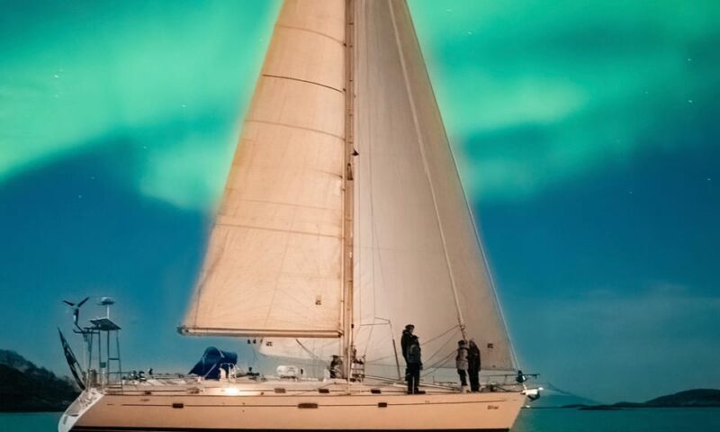Late night sailing with northern light chase - The Sum Up