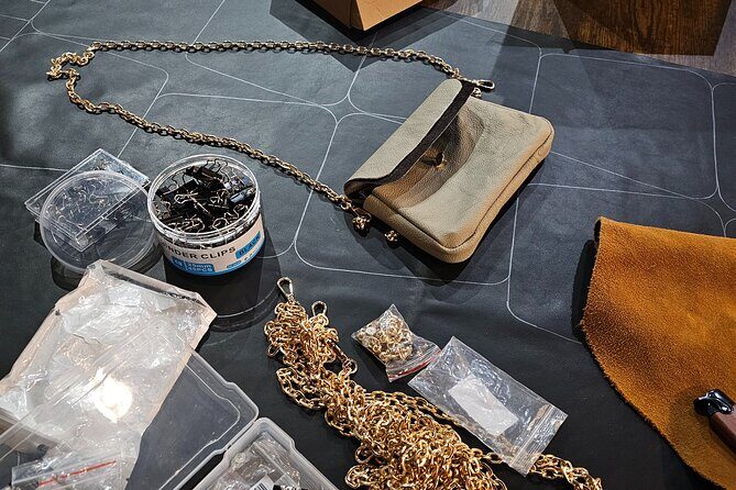 Leather Handbag Sip and Stitch at Rob Hall Design Studios - The Experience at Rob Hall Design Studios: Crafting a Leather Handbag in Washington DC