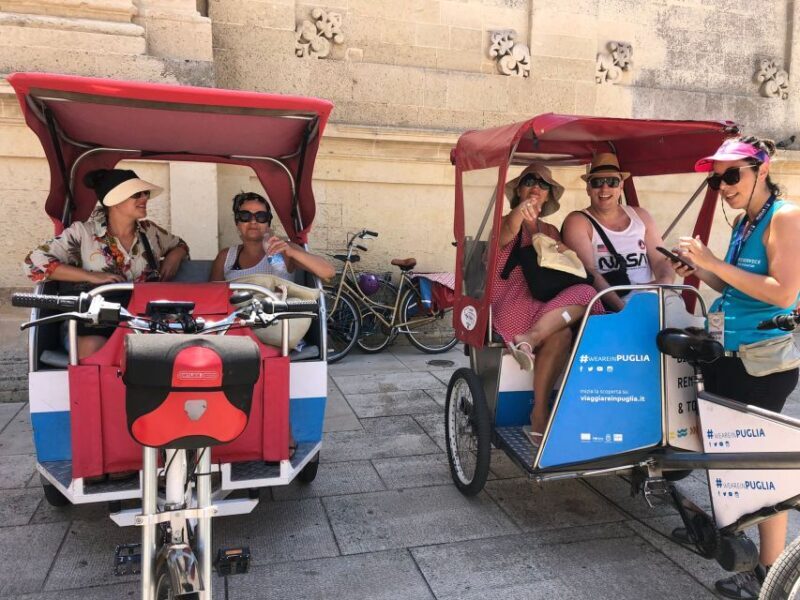 Lecce: Guided Tour & Wine Tasting by Rickshaw - Key Points
