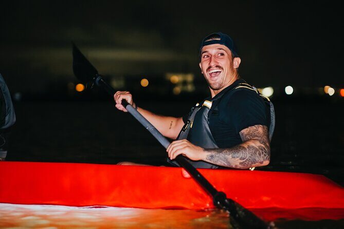 LED Bio Comb Jelly Clear Bottom Kayak or Paddleboard Tour! - Discover the Magic of Nighttime Kayaking with Bioluminescence in Merritt Island