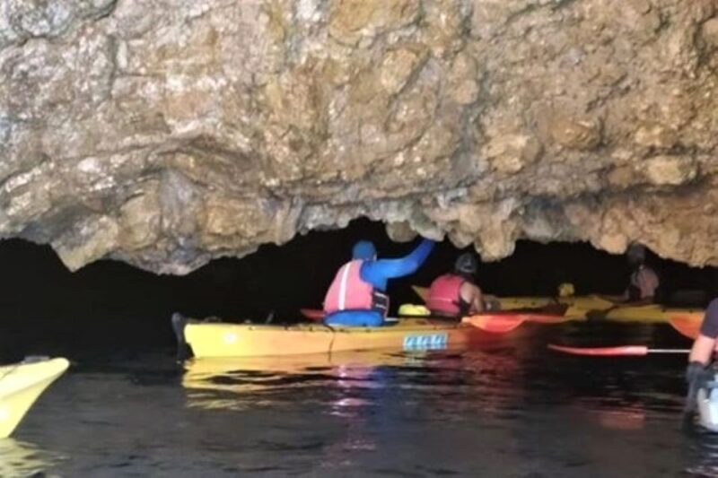 Lefkada: Hidden Blue Cave Kayak Trip with Lunch & Fruits - Exploring Lefkada by Kayak: An Authentic Greek Coastline Experience