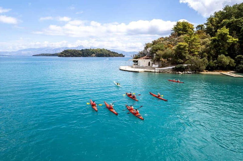 Lefkada:Nydri, Scorpios Kayak Odyssey Island Hopping - The Final Paddle and Coastal Views