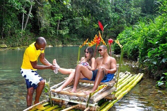 Lethe Rafting with Limestone Massage & Negril 7 mile beach with Rick's Cafe - Key Points
