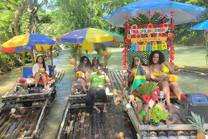 Lethe River Rafting, Limestone Massage, Coconut,Rum Punch & LUNCH - An Introduction to an Authentic Jamaican Day Out