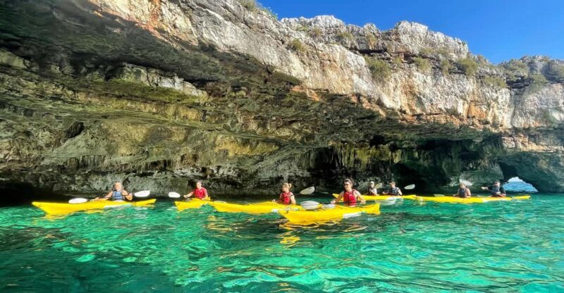 Leuca kayak tour + swimming + speleo-trek in cave - Key Points