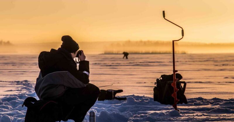 Levi: Ice Fishing on a Frozen Lake - Levi: Ice Fishing on a Frozen Lake