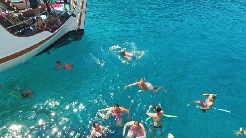 Lindos Day Cruise with Swim Stops from Faliraki & Kalithea - Key Points