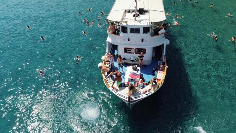 Lindos Day Cruise with Swim Stops from Faliraki & Kalithea - FAQs