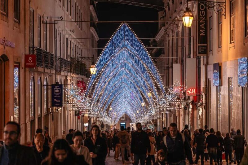 Lisbon: Christmas Lights Private & Flexible Walking Tour - Authentic Christmas Charm in Lisbon