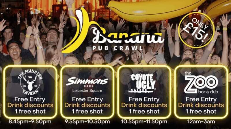 London : Central London Bar Crawl with discounts on drinks - The Price and Value