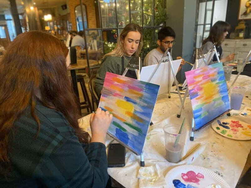 London : Guided Painting Class with Materials - The Artistic Output and Takeaway