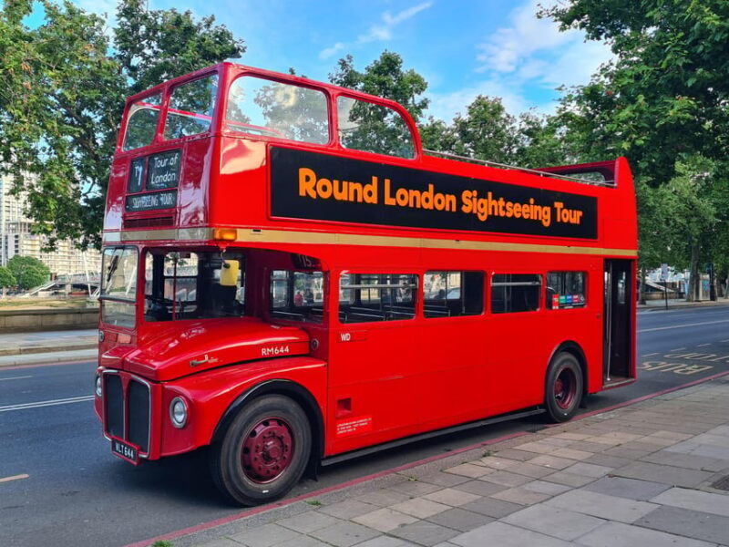 London: Guided Sightseeing Tour on a Vintage Open-Top Bus - The Itinerary in Detail
