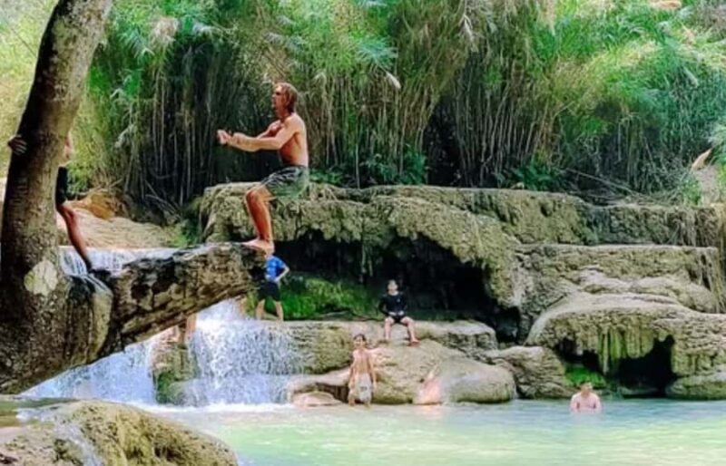 Luang Prabang: Kuang Si Waterfall, Kayak Rafting Tour - Key Points