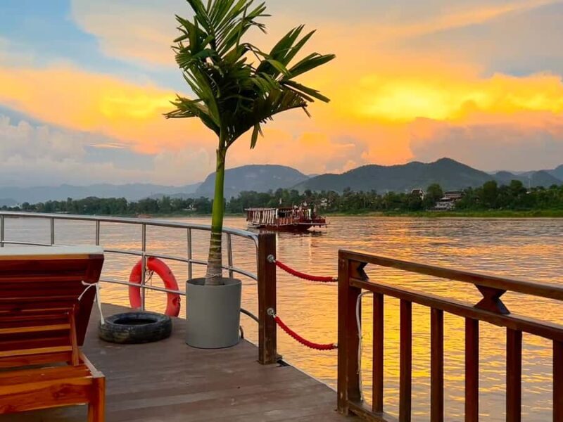 Luang Prabang:Mekong River Sunset Cruise/Kuang Si Rafting - Key Points