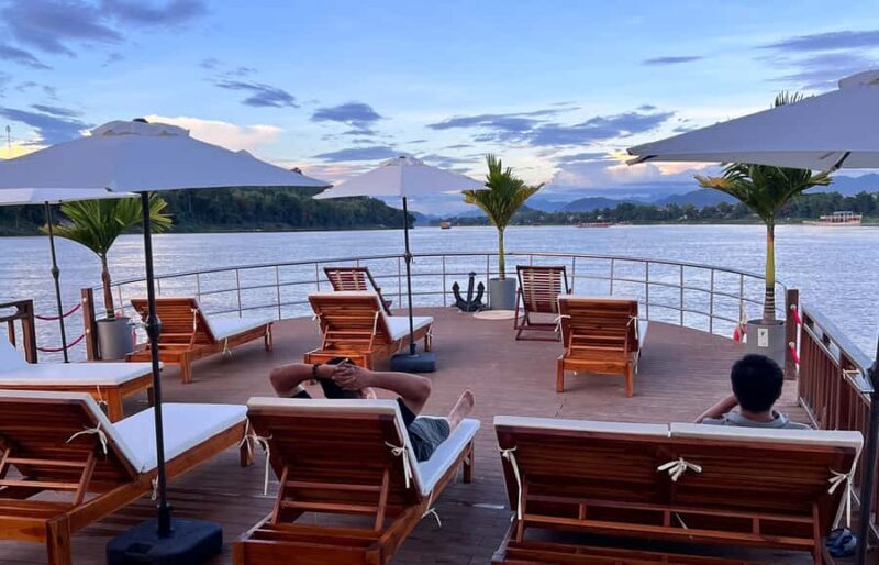 Luang Prabang:Mekong River Sunset Cruise/Kuang Si Rafting - An Adventure with a Perfect Blend of Nature and Culture