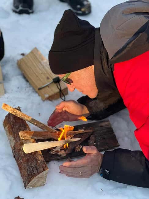 Lulea: Nordic Skills and Bivouac Building with Lunch - The Value of the Experience
