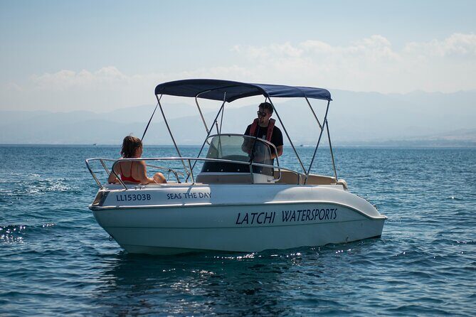 Luxury Eden 18 Private Self-drive boat hire in Latchi - Key Points