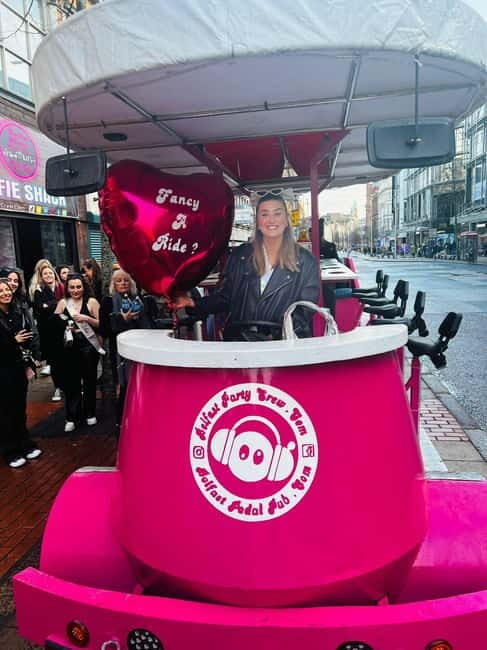 Luxury Pink Hen Party Bike Tour of Belfast - Detailed Breakdown of the Route & Stops