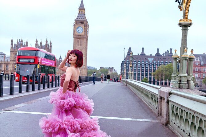 Luxury Pinky Dress Photoshoot in London Photographer - The Experience Location and Logistics